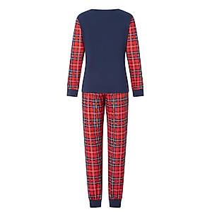 Wobame Christmas Family Pajamas Family Matching Sleepwear Xmas Long Sleeve Jammies Matching Holiday Pajamas(#n-20, Kids, 4 Years)