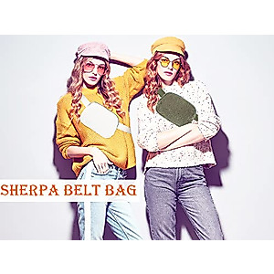 Sherpa Belt Bags Fleece Fanny Packs Fuzzy Crossbody Bag Adjustable Strap