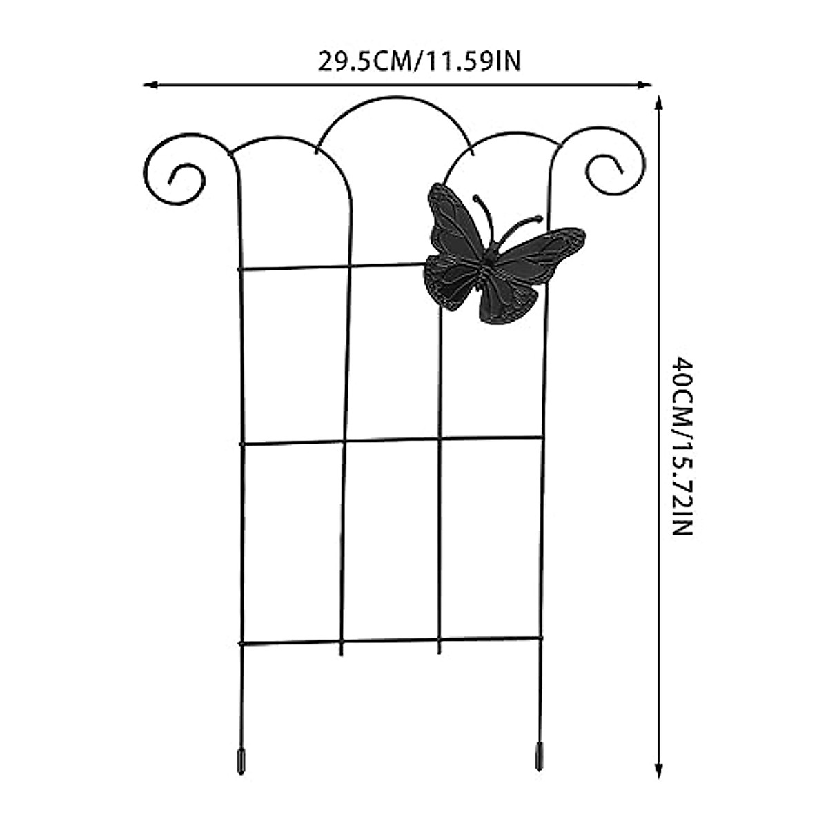 Garden Plant Trellis 2Pcs Trellis for Potted Plants Iron Mini Garden Trellis for Climbing Plants Plant Climbing Rack Flower Pots Supports