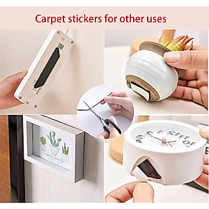 10Pcs Grippers for Rug,Non Slip Gripper for Rug for Hardwood Floors and Tiles, Carpet Gripper,Rug Stoppers to Prevent Sliding,Keep Rug in Place & Make Corner Flat（Black）