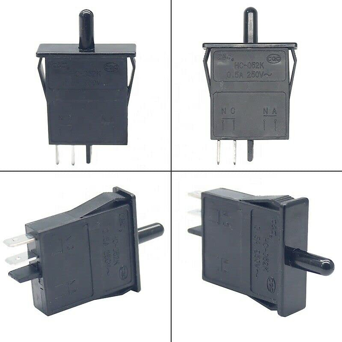 250V 4A push button door light control switch for refrigerator HC-052K (1PCS)