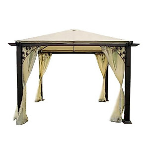 Garden Winds Trellis Gazebo Replacement Canopy Top Cover - RipLock 350