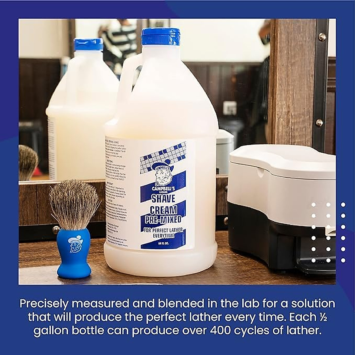 Campbell's Premix Liquid Lather for Barbers (1/2 Gallon)