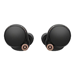 Sony WF-1000XM4 Industry Leading Noise Canceling Truly Wireless Earbud Headphones with Alexa Built-in, Black WF1000XM4/B with Charging Case Bundle with Deco Gear Portable Charger