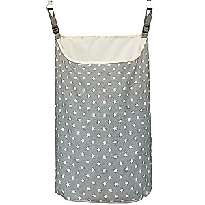 HDHYK Adjustable door hanging laundry basket-Hanging Laundry Hamper Bag with Free Door Hooks