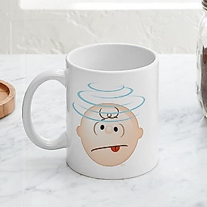 CafePress Peanuts Charlie Brown Dizzy Emoj Ceramic Coffee Mug, Tea Cup 11 oz