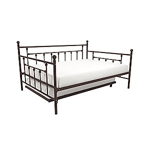 DHP Manila Metal Full Size Daybed and Twin Size Trundle (Bronze)
