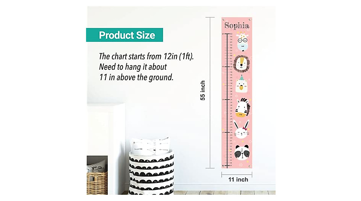 Personalized Kids Growth Chart - Custom Height Chart