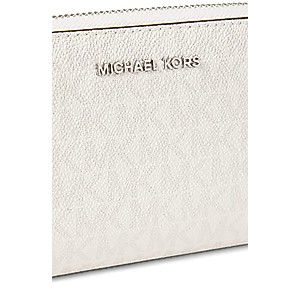 Michael Kors Jet Set Travel Continental Optic White/Alluminum One Size