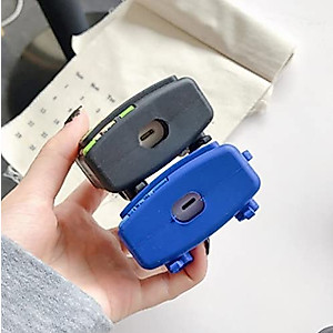 for Airpods 1 & 2 Fashion Shark Backpack Cover, Durable Shockproof Headphone Cover with Keychain Cute and Funny Cover, Cartoon Fashion Cover, 2 Pack