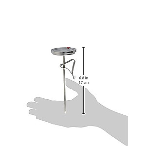 Escali AHC1 Stainless Steel Deep Frying and Candy Thermometer with Pot Clip, 5-Inch Probe with Candy Temperature Zones, NSF Certified