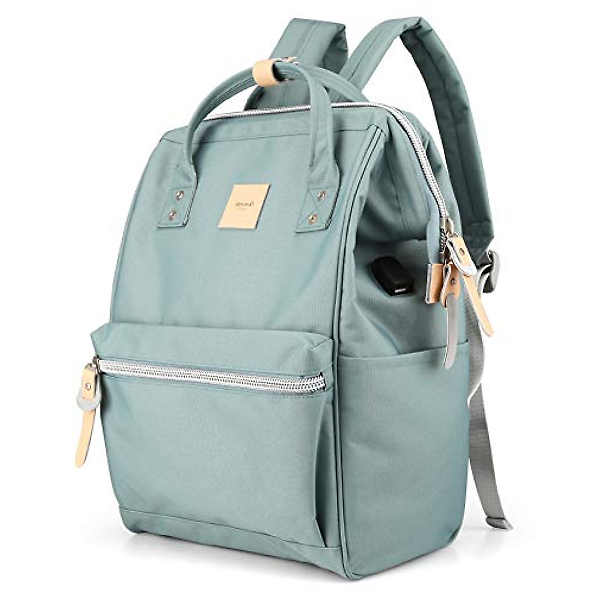 himawari Laptop Backpack for Women&Men Travel Backpack With USB Charging Port Large Business Bag Water Resistant College Bag Computer Bag Backpack for school (1881-SL)