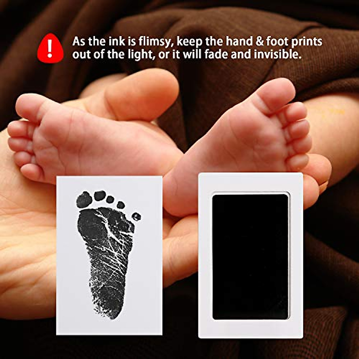 Baby Footprint Kit Pet Paw Print Kit Handprint Ink Pads 2 Packs Medium Size