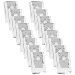 16 Pack Vacuum Bags for irobot Roomba bags i &S& j Series, Replacement for irobot Roomba i7 i7+(7550), i3+EVO(3550) i1+ i4+ i6+ i8+ s9(9150) s9 Plus(9550) j7+(7550) All Automatic Dirt Disposal Bags