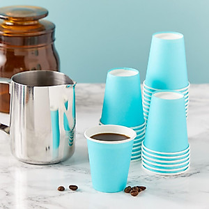 Stockroom Plus 600 Pack 3 oz Paper Cups - Disposable Bathroom Cups, Small Mouthwash Cups - Espresso Cups, Blue Paper Cups for Party, Picnic, BBQ, Travel, and Event