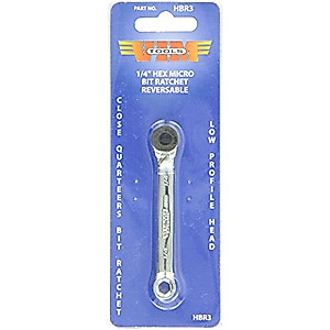 VIM Tools HBR3 Double Ended 1/4" Hex Bit Ratchet