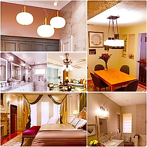 Amazing power E12 LED Bulbs, 5W LED Candelabra Bulbs 50W Equivalent Candelabra Base Light Bulb for Chandelier Lighting Warm White 6-Pack