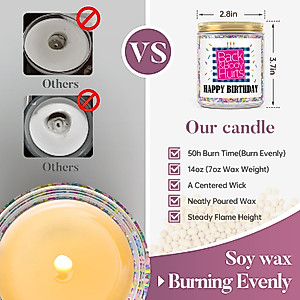 Funny Happy Birthday Candle Gifts for Women Men, Best Friend Birthday Gifts Ideas for Her Him Friendship Gifts 16th 21th 30th 40th 50th 60th Birthday Gift for Friends Female Coworker Sister Mom Bestie