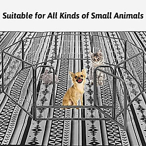 BNOSDM 78.7 in Rabbit Cage Liners Washable Reusable Bunny Bedding Pets Dog Whelping Pads with Anti Slip Bottom Pad Rug for Dogs Punnies Chinchillas Cats Guinea Pigs Ferrets