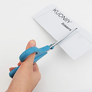 KUONIIY Scissors,Sharp Scissors Blade,Ergonomic Comfortable Handle,Sturdy Sharp Scissors for Office Home School Sewing Fabric Craft Supplies,20 Pack,8inch