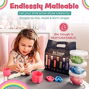 Bio DoUgh Natural Play Dough - Handmade in Australia - Scented, Non-Toxic & Reusable Modeling Dough for Kids - Food Grade Ingredients - Perfect for Creative Play, Arts & Crafts | 39.7oz (9 Colors)