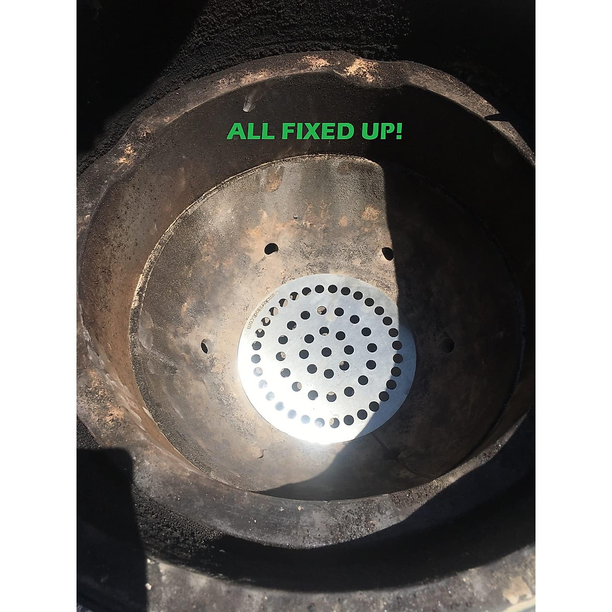 Stainless Steel Fire Grate for Big Green Egg Firebox, LG Large.