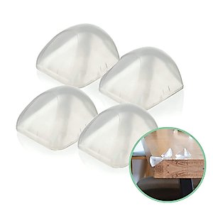 Little Chicks Soft Touch Table Guard Corner Cushions - with Dual Layer Protection - Fits Most Furniture Size Corners - 4 Pack - Transparent - Model CK029