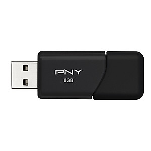 PNY Attache 8GB USB 2.0 Flash Drive - P-FD8GBATT03-GE