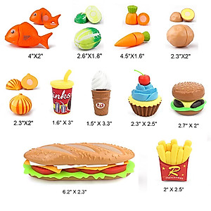 20 PCS Kitchen Playsets, OMGOD Play House Toy Breakfast Stove Pots Utensils and Pans Food Pretend Cookware Cooking Play Kitchen Set Playset for Kids Girl Boy Toddlers Birthday for girl