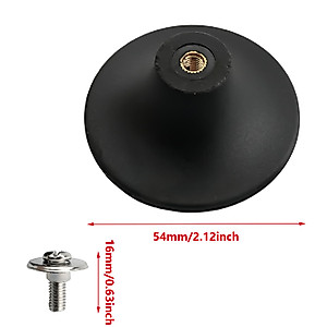 ZZHXSM 2 Sets Replacement Knob for Pot Lid, 5.4x2.2cm Pot Handle Cover Electric Wooden Heat Resistant Top Bead, Universal Pot Lid Cap Suitable for Kettles Frying Pans Flat Lids Black