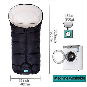 Yobee Weatherproof Toddler Footmuff, Universal Sleeping Bag for Stroller, Comfortable Warm,Temperature Adjustable,100% Safe Toddler Footmuff, Toddler Bunting Bag