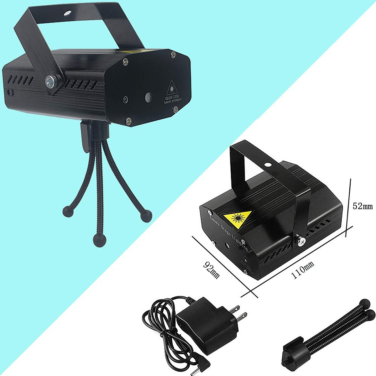 Party lights Strobe Stage Lights Disco DJ Lights Sound Activated with Remote Control Projection Effect for Karaoke KTV Club Parties Wedding Bar Festivals Stage Birthday Dancing Christmas