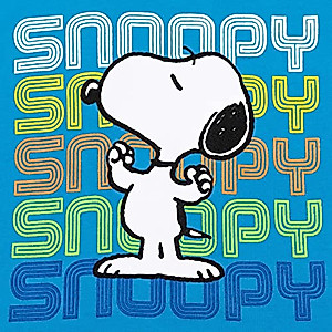 PEANUTS Snoopy Little Boys 2 Pack Graphic T-Shirts Blue/Yellow 7-8