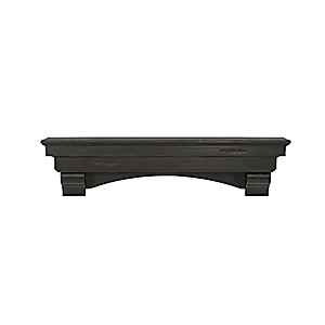 Pearl Mantels 497-60-20 Celeste Mantel Shelf, 60", Espresso Finish