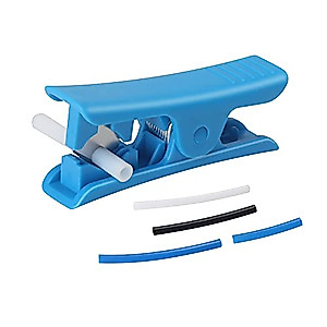 PTFE Bowden Tube (1M) 1PCS+ 6pcs KJH04-M6 Fittings + 6pcs JP4-01 Pneumatic Fittings with PTFE Tube Cutter for 3D Printer 1.75mm Filament