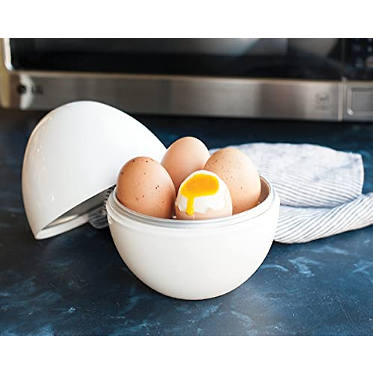 Nordic Ware Microwave Egg Boiler, 4 Capacity, White
