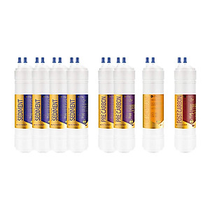 8EA Premium Replacement Water Filter 1 Year Set for Enex : G-1000PS/G-01B/GL-2000/G-1000P/G-3000/GL-2000W/GL-4000/GL-2000A - 1 micron