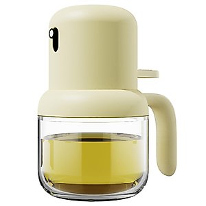 Oil Sprayer for Cooking 180ml Glass Olive Oil Sprayer Mister Refillable Food Grade Oil Vinegar Spritzer Bottles for Air Fryer, BBQ, Grilling, Baking, Salad, Kitchen Gadgets Oil Spray Bottles, Beige