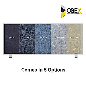 OBEX Acoustical Cubicle Privacy Screen Extender Desk Panel & Office Divider, Add Separation & Block Noise, 18" X 60", Graphite