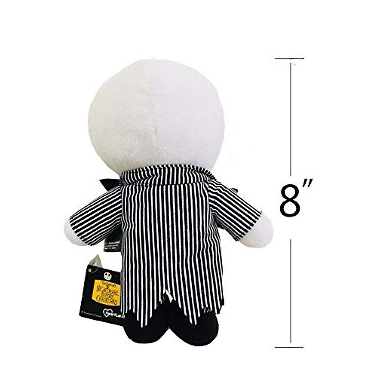 illuOKey Jack Skellington Plush Doll Nightmare Before Christmas Toys - Pumpkin King Plush Stuffed Lovely Baby Dolls (9.5 Inches, Black)