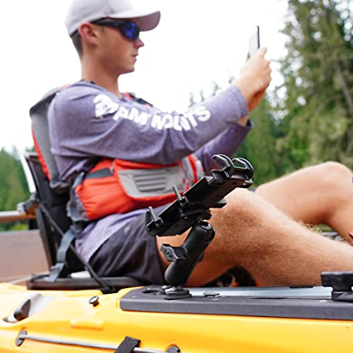 RAM Mounts RAM-B-201U Double Socket Arm (Medium) Compatible with RAM B Size 1" Ball Components