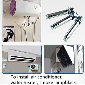 M8 x 60 mm External Hex Expansion Bolts Screws Sleeve Anchors, Stainless Steel, 10Pcs