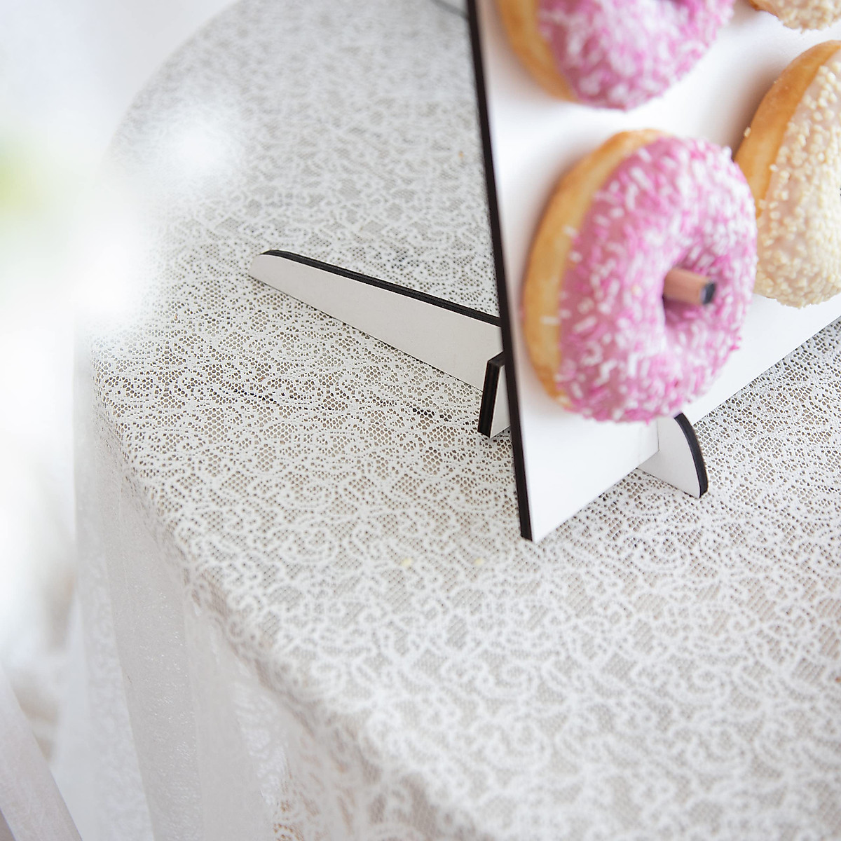 Rustic wall doughnut stand, peg board, fall wedding party decorations, minimalist wooden themed birthday table decor, baby shower, candy bar 3х3 pegs