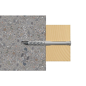 fischer Frame Fixing SXR 10x120 T 3/8" Diameter with Safety Screw Gvz TRX Head 50pcs Low Anchorage Depth Use in Solid and Hollow Building Materials Suitable for Push-Through Installation