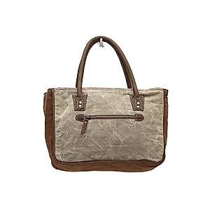 Myra Bags Rock Star Upcycled Canvas Hand Bag S-1045