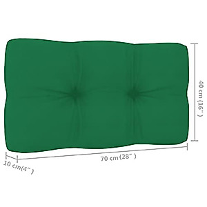 imasay Pallet Sofa Cushion Green 27.6"x15.7"x3.9"