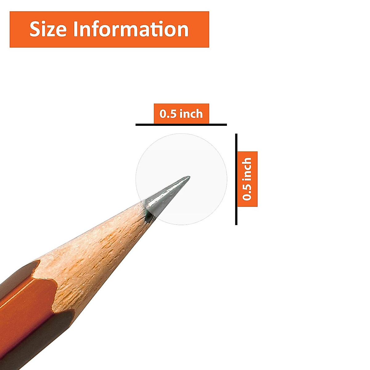 3960 Pcs Round Clear Stickers 0.5 inch Small Transparent Circle Labels for Retail Package Mail Wafer Seal Labels Dot Self Adhesive Stickers Envelope Seals