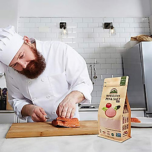 Himalayan Chef Pink Himalayan Salt, Fine Grain - 1 lbs (1 Pound Bag)
