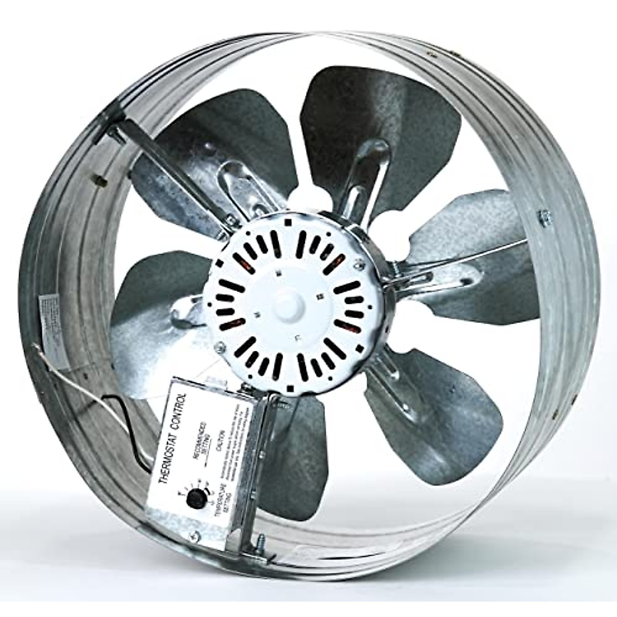 iLiving ILG8G14-12T Newest Automatic Gable Mount Attic Ventilator Fan with Adjustable Thermostat, 3.10 Amp, 1220 CFM, Single-Speed