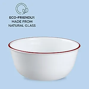 Corelle,Glass 28oz Red Band Bowl 6pk